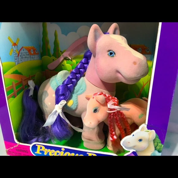 Precious Ponies | Toys | Precious Fuzzy Ponies 9s Large Small Wbox ...